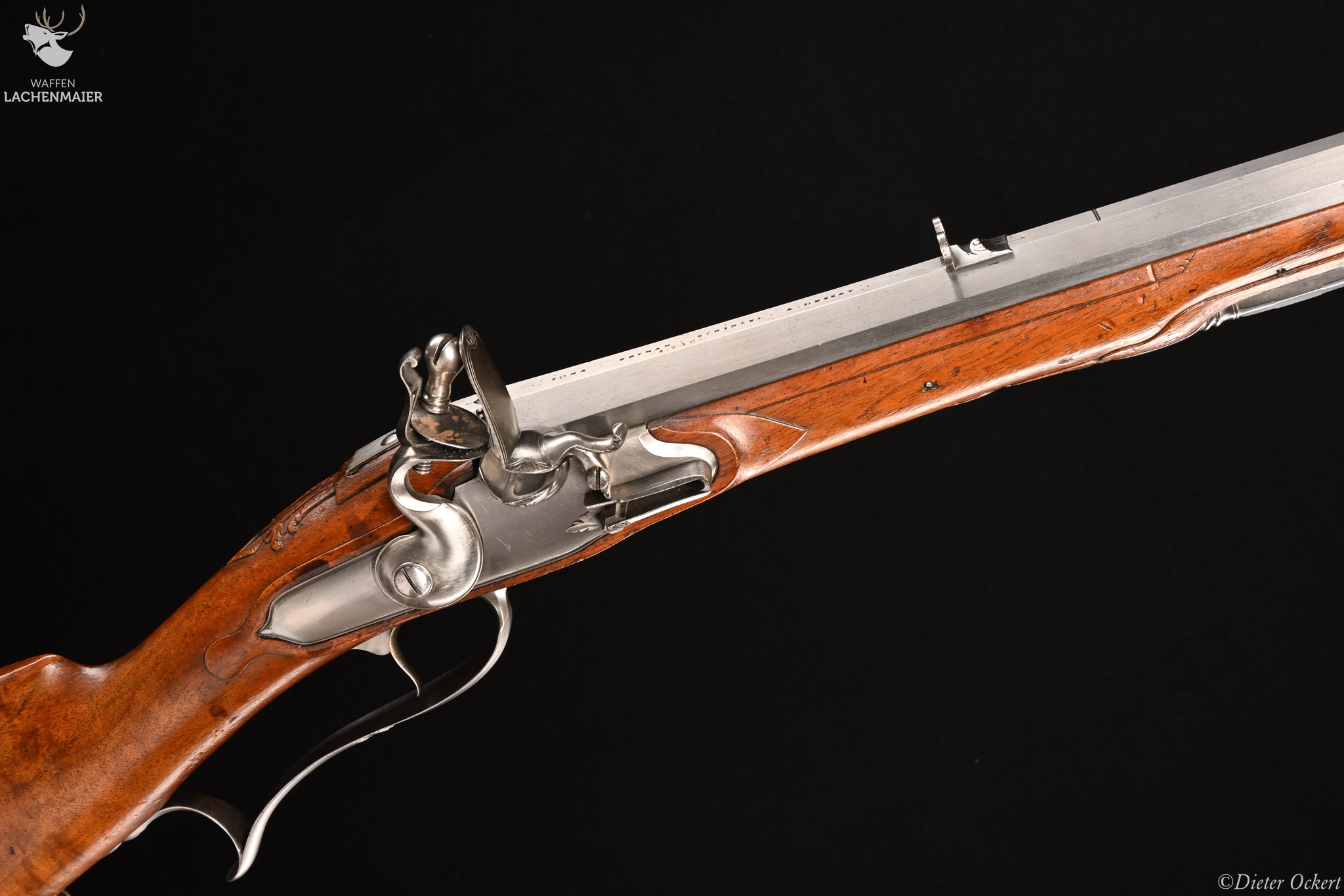 Johann Erdmann Schnitzel / Dessau Steinschlossbüchse Kaliver ca. 17mm ...